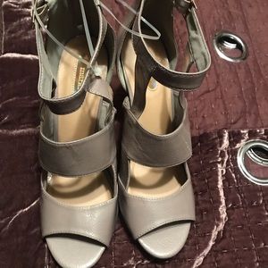 mark. | Shoes | Mark By Avon Gray 4 Strap Heels Back Zipper | Poshmark